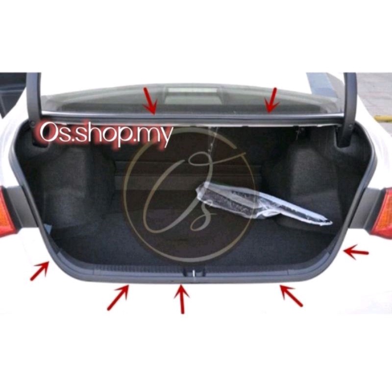 Proton inspira Mitsubishi lancer GT 07-15 REAR BOOT BONNET RUBBER ...