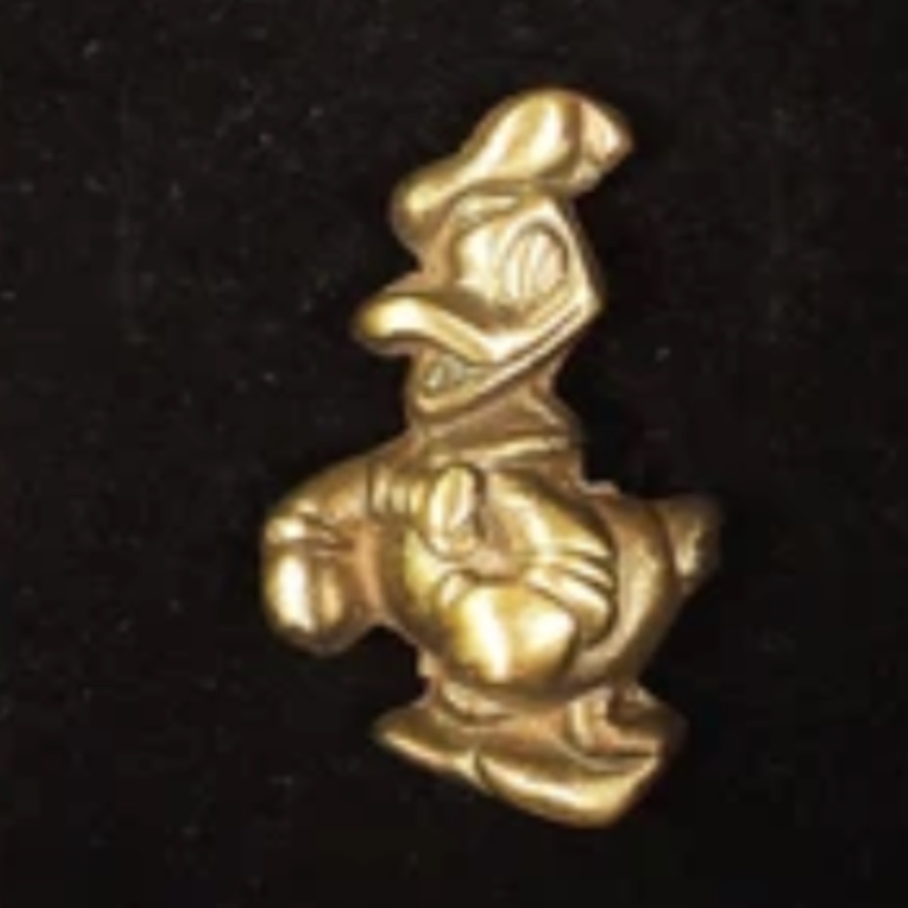 Brass Gold Mickie Minnie Mouse Donald Fish Kids Cabinet Handle Knob ...