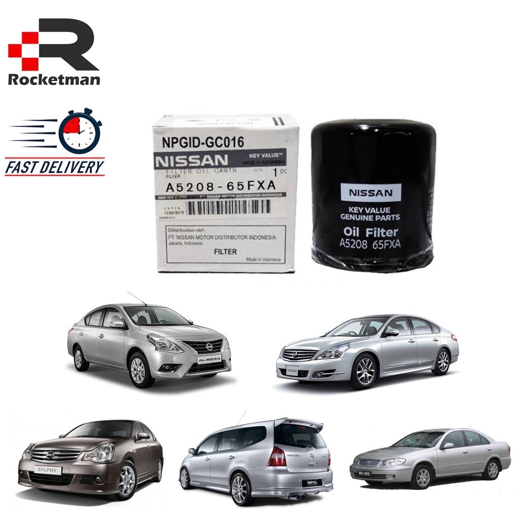 NISSAN OIL FILTER GRAND LIVINA ALMERA TEANA SYLPHY SENTRA N16 X TRAIL ...