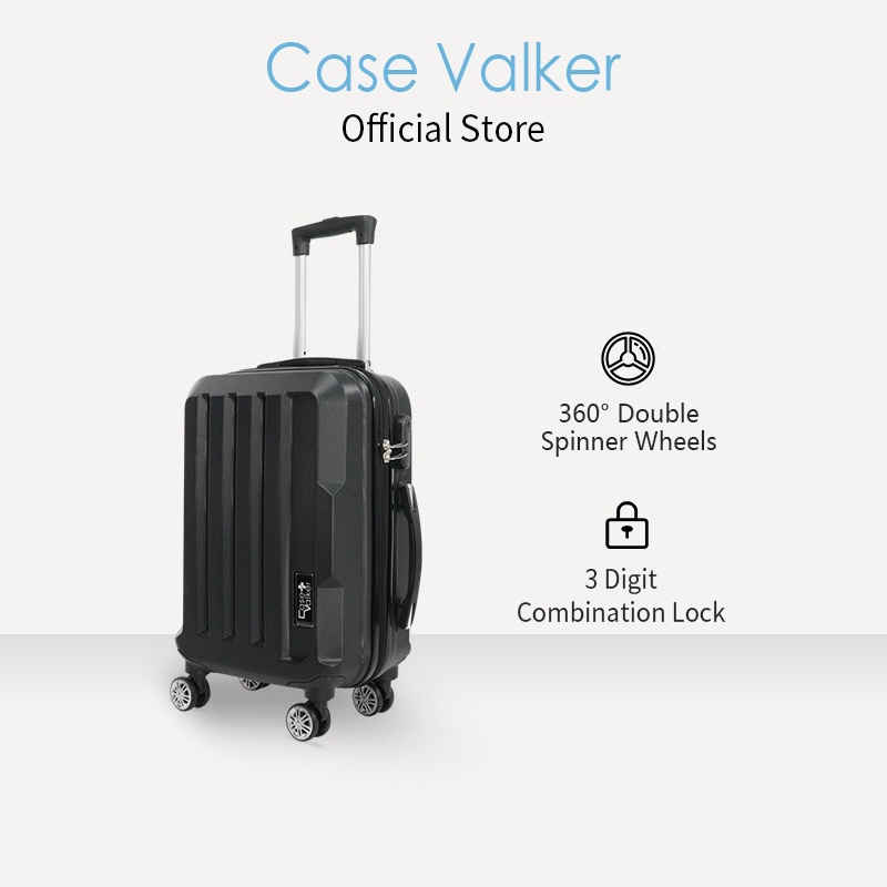 Case Valker 20" Suitcase Fashion Gorgeous ABS Ultralight Weight ...