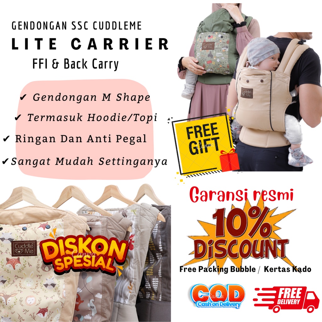 Baby Carrier Cuddleme Lite Carrier SSC Carrier M SHAPE Ergonomic Sling ...