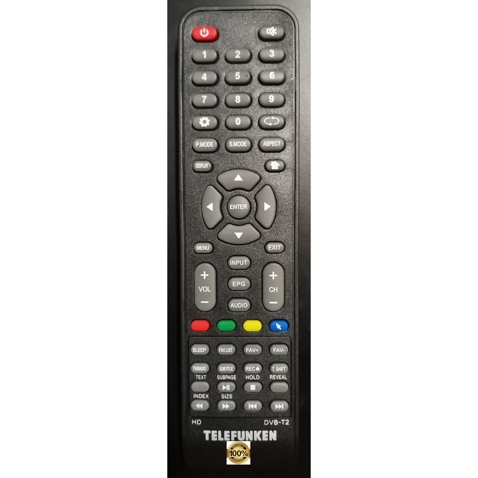 Original Telefunken Led Tv Remote Control For Various Models | Shopee ...