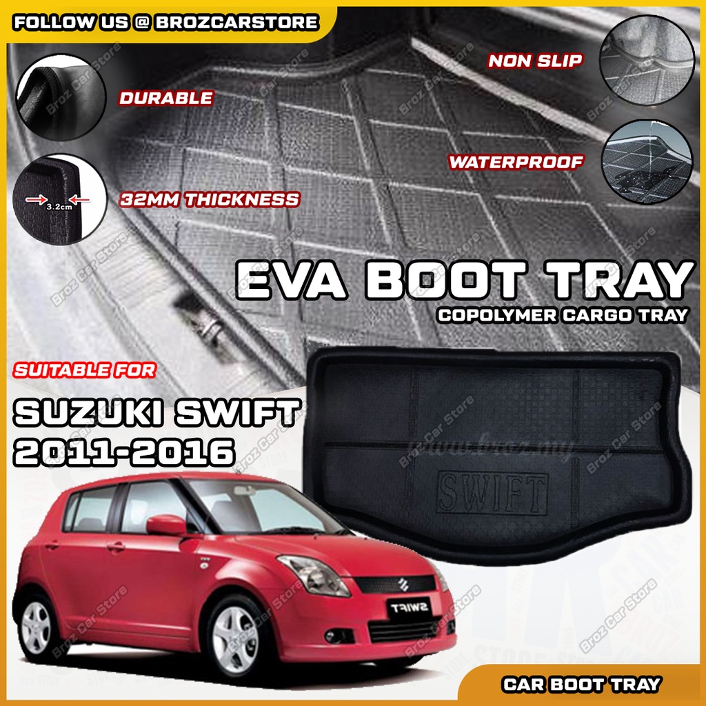📥 For Suzuki Swift 11-16 EVA Copolymer Car Boot Tray Luggage Cargo ...