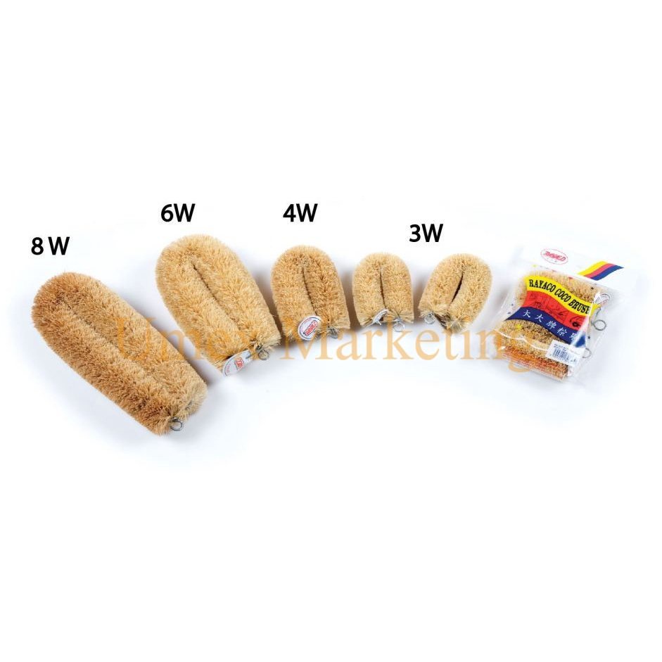 Rayaco 6W White Heavy Duty Cocobrush 6" / Berus Sabut | Shopee Malaysia