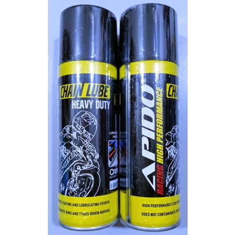 ORIGINAL APIDO HEAVY DUTY CHAIN LUBE MINYAK RANTAI LUBRICATION 240ML ...