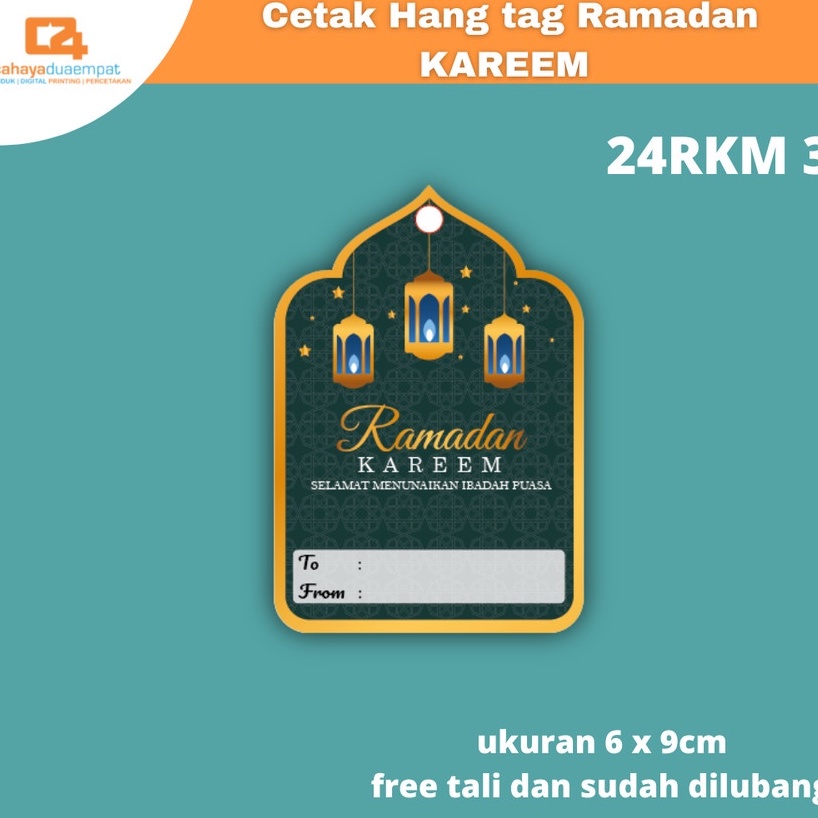 Hangtag Hang Tag Hangtang Custom Label Costume Ramadhan Fasting Free ...