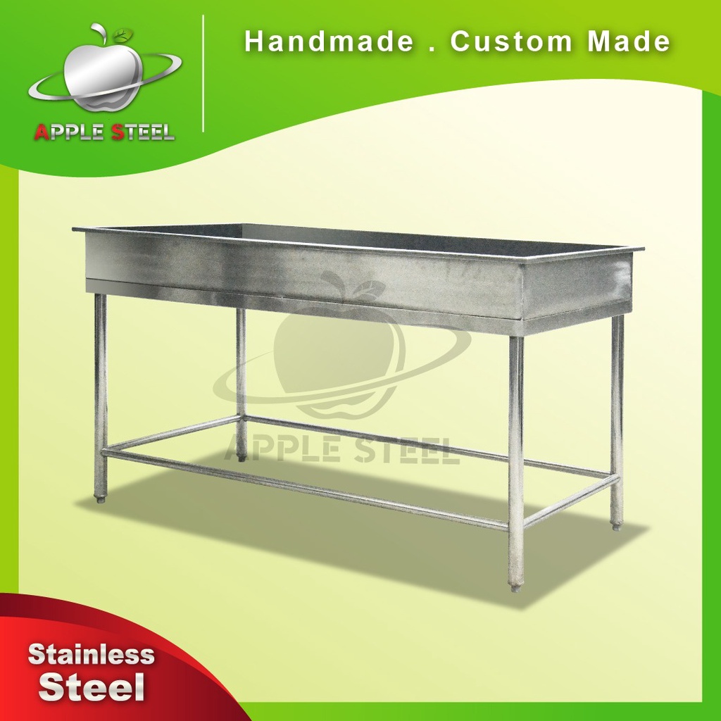 Handmade Stainless Steel Big Sink Table/ Handmade Singki /Keluli Sink ...