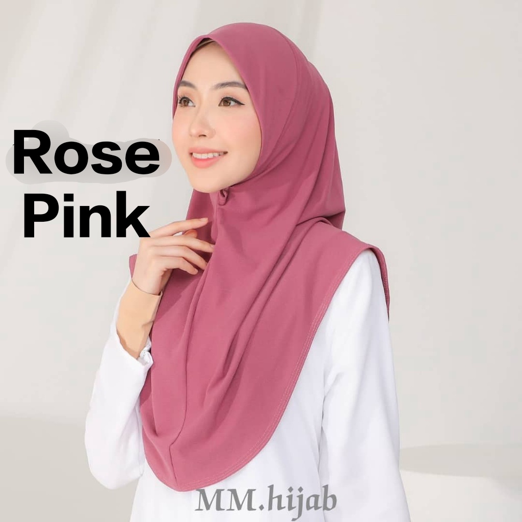 Tudung Sarung Moscrepe Sarimah Plain Instant READY STOCK SIZE M L | Shopee Malaysia