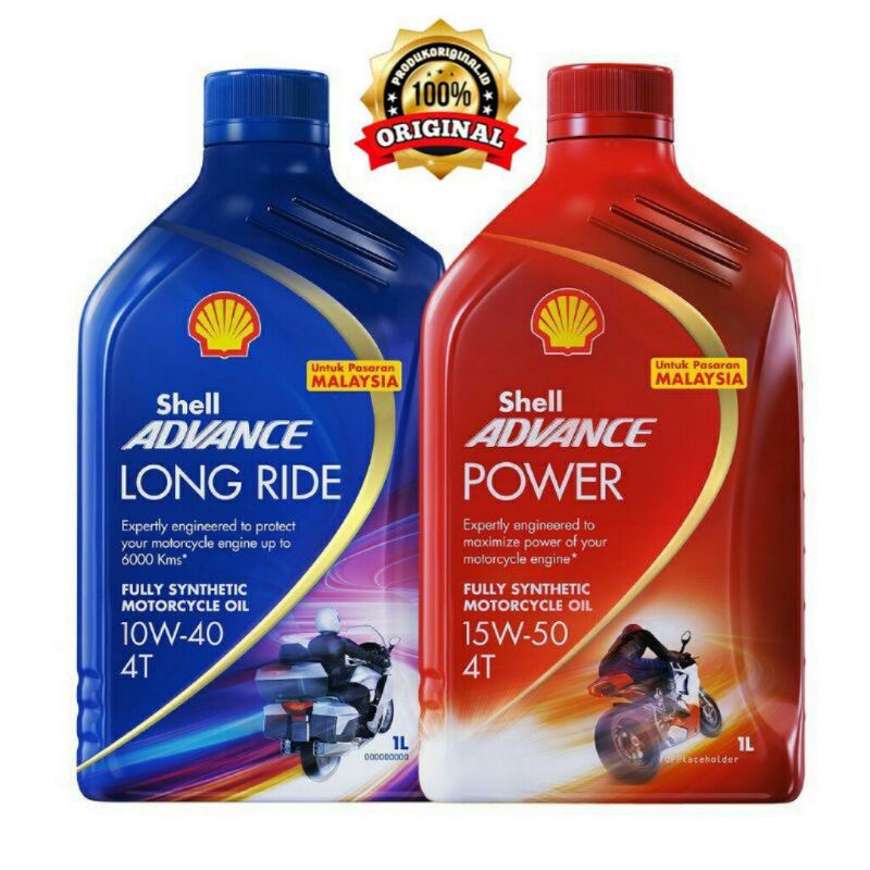 Shell Power 15W50 Advance 4T 100% Original - Fully Synthetic / LONG ...