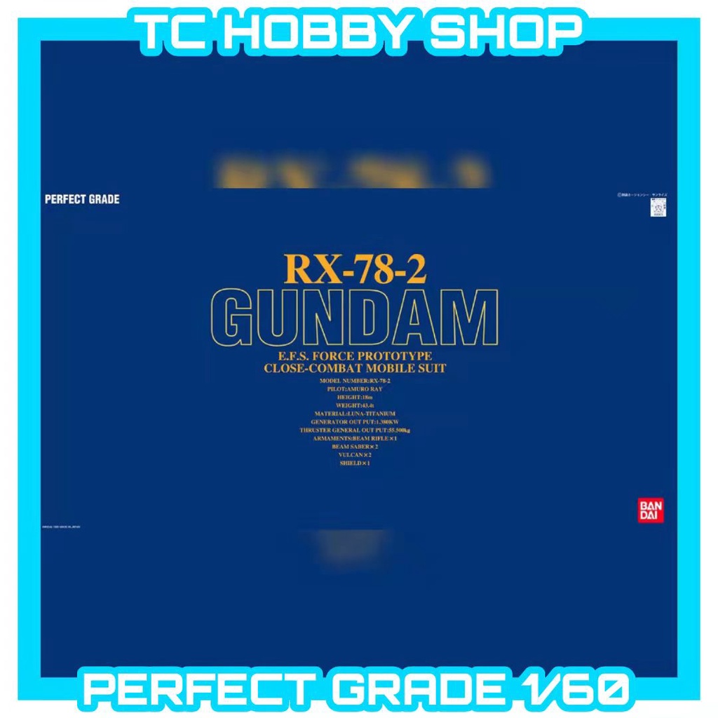 (READY STOCK) Bandai PG 1/60 RX-78-2 Gundam RX78-2 RX782 0079 Mobile ...