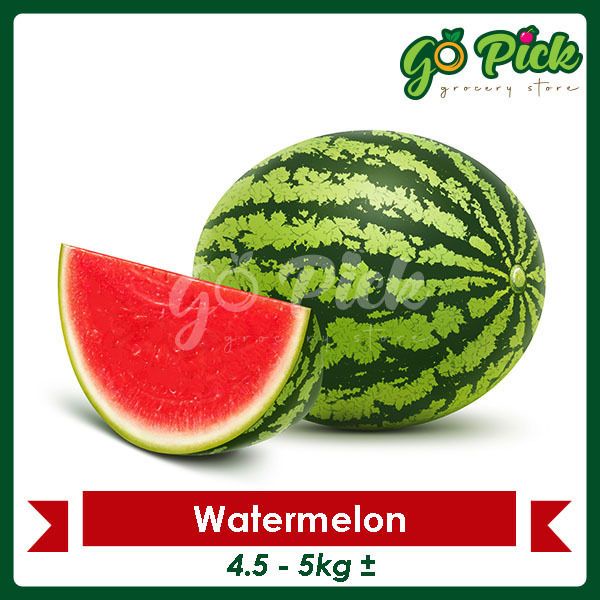 Watermelon Red / Tembikai Merah 西瓜 4.5 - 5kg± [FRESH FRUIT] | Shopee ...