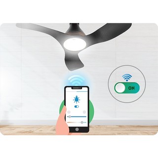 Panasonic WIFAN Wifi 3-Blade LED Ceiling Fan F-M12GCVBKH/F-M12ECVBKH ...