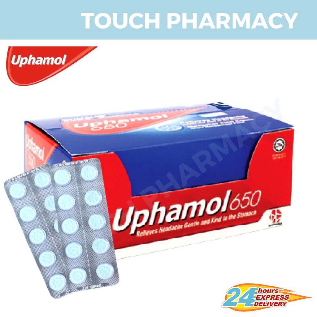 UPHAMOL 650mg (Paracetamol) 180'Tablets/Box | Shopee Malaysia