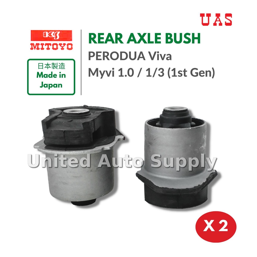 PERODUA Old Myvi 1.0 1.3 Viva All Rear Axle Bush 48725-52010 MITOYO ...