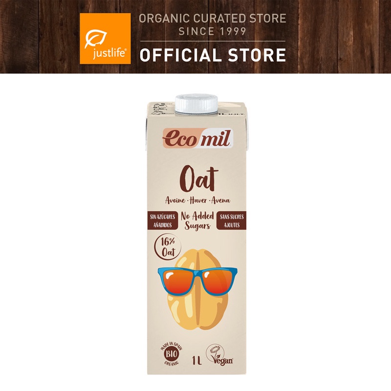 Ecomil Organic Oat Drink, 1L [plant based milk, certified organic, oat ...
