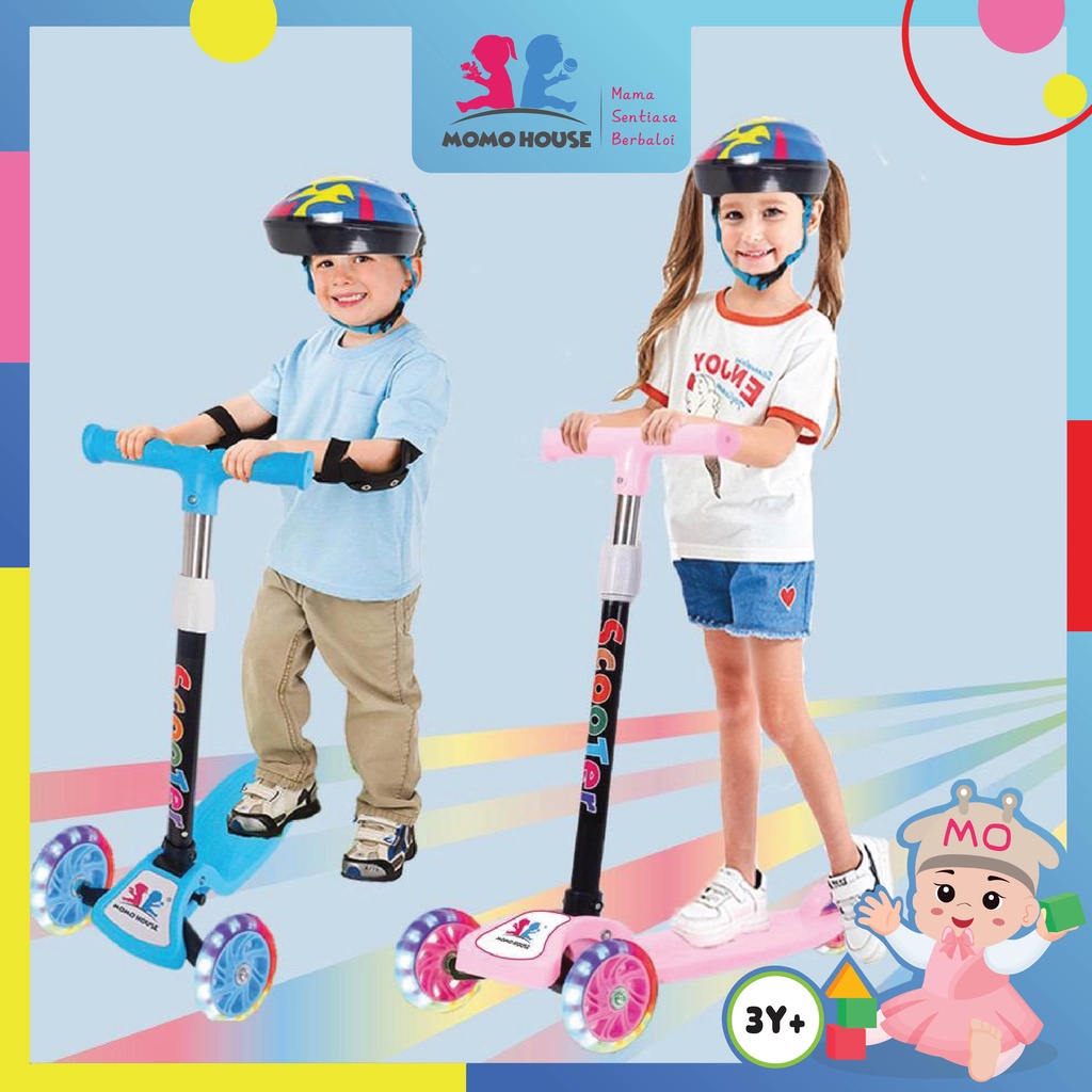 Momo House Foldable Kids Scooter For Kid Skuter Budak Mainan Budak Kids ...