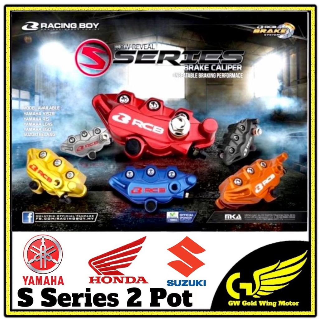 RCB S SERIES DISC BRAKE CALIPER FRONT REAR 2POT LC135 4S 5S SRL115 Y15 ...