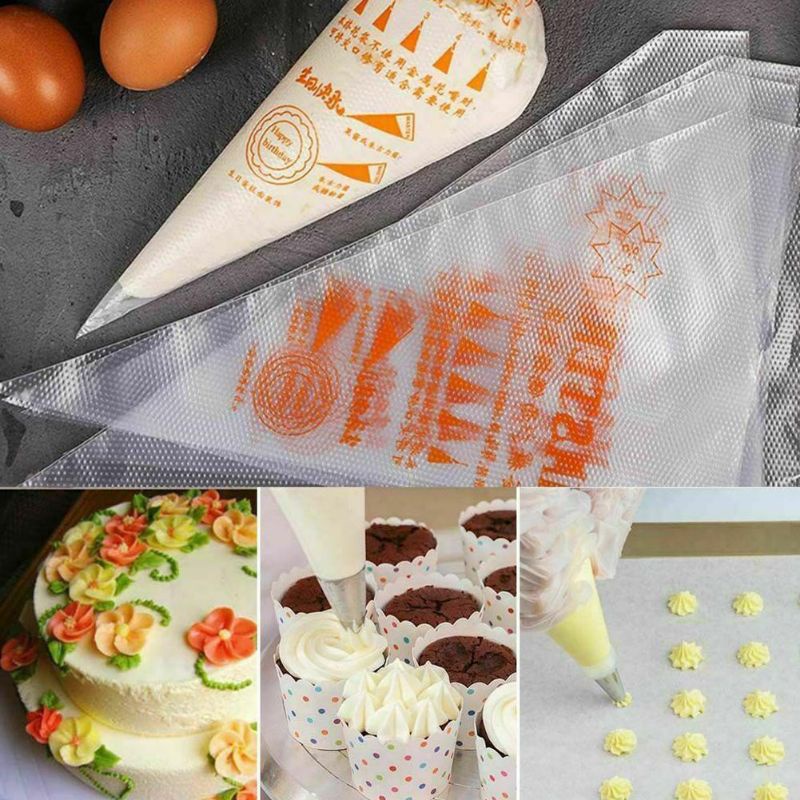 Twosecret5024 PP 10pcs Reuseable Cream Bags Piping Bag/Disposable Cake ...