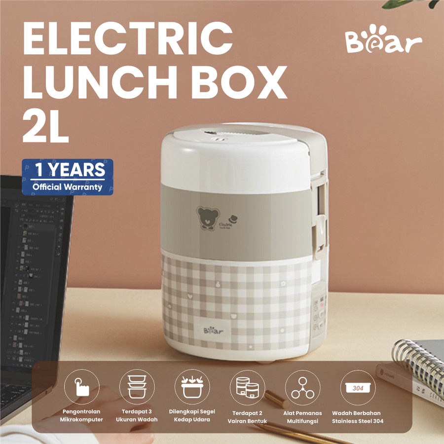 Bear Electric Lunch Box 2L DFH-A20D1 | Shopee Malaysia