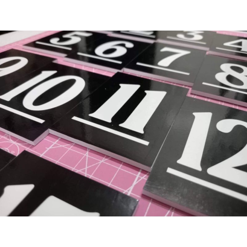 Table Number CUSTOMIZED PERSONALIZED WATERPROOF Queue Waiting Number ...