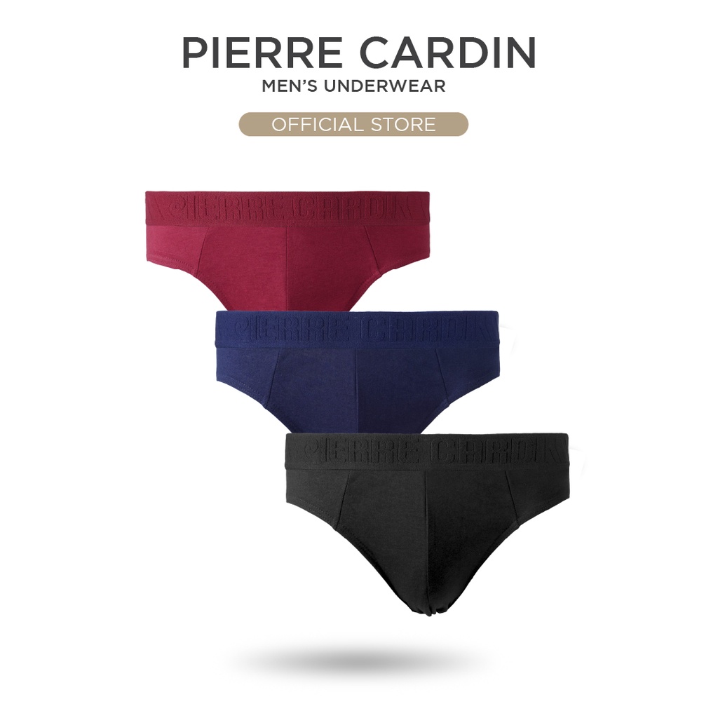 Pierre Cardin Cotton Men's Mini Briefs Underwear - Assorted Colour (3 ...