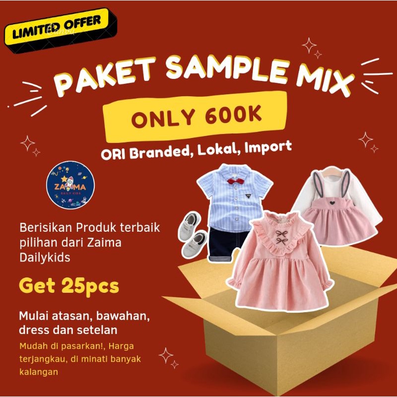 LOKAL Sample IMPORT Package, Local BRANDED Children SAMPLE Package, Wholesale Children Clothes ...