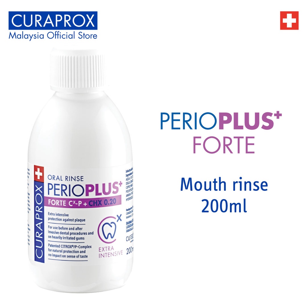 CURAPROX PerioPlus+ Forte Mouthrinse (200ml) | Shopee Malaysia