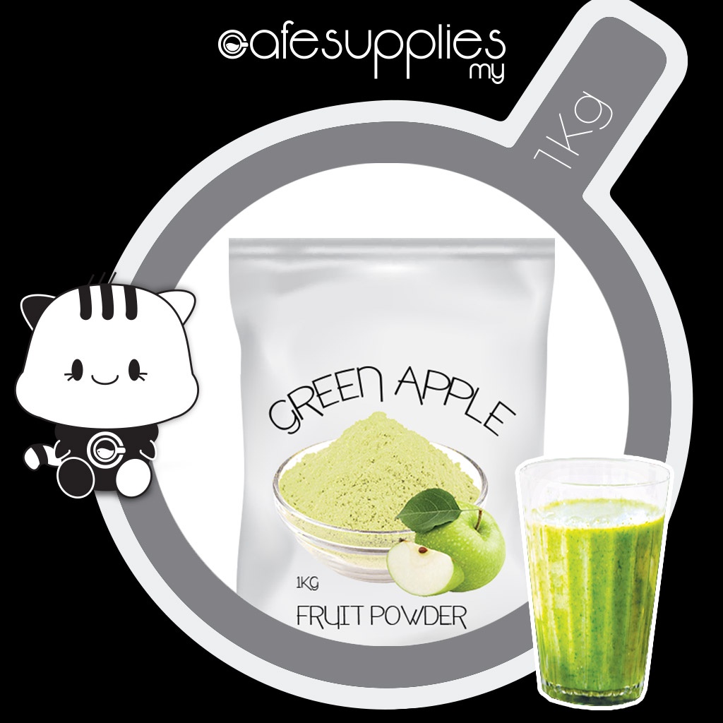 GREEN APPLE POWDER 1KG (FOR MAKING PASTRIES, BEVERAGES, DESSERTS ...