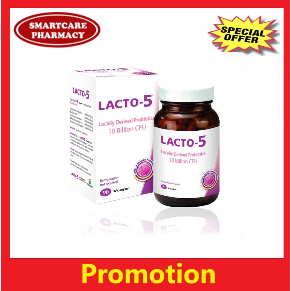 LACTO-5® (PROBIOTICS) 90 capsules | Shopee Malaysia