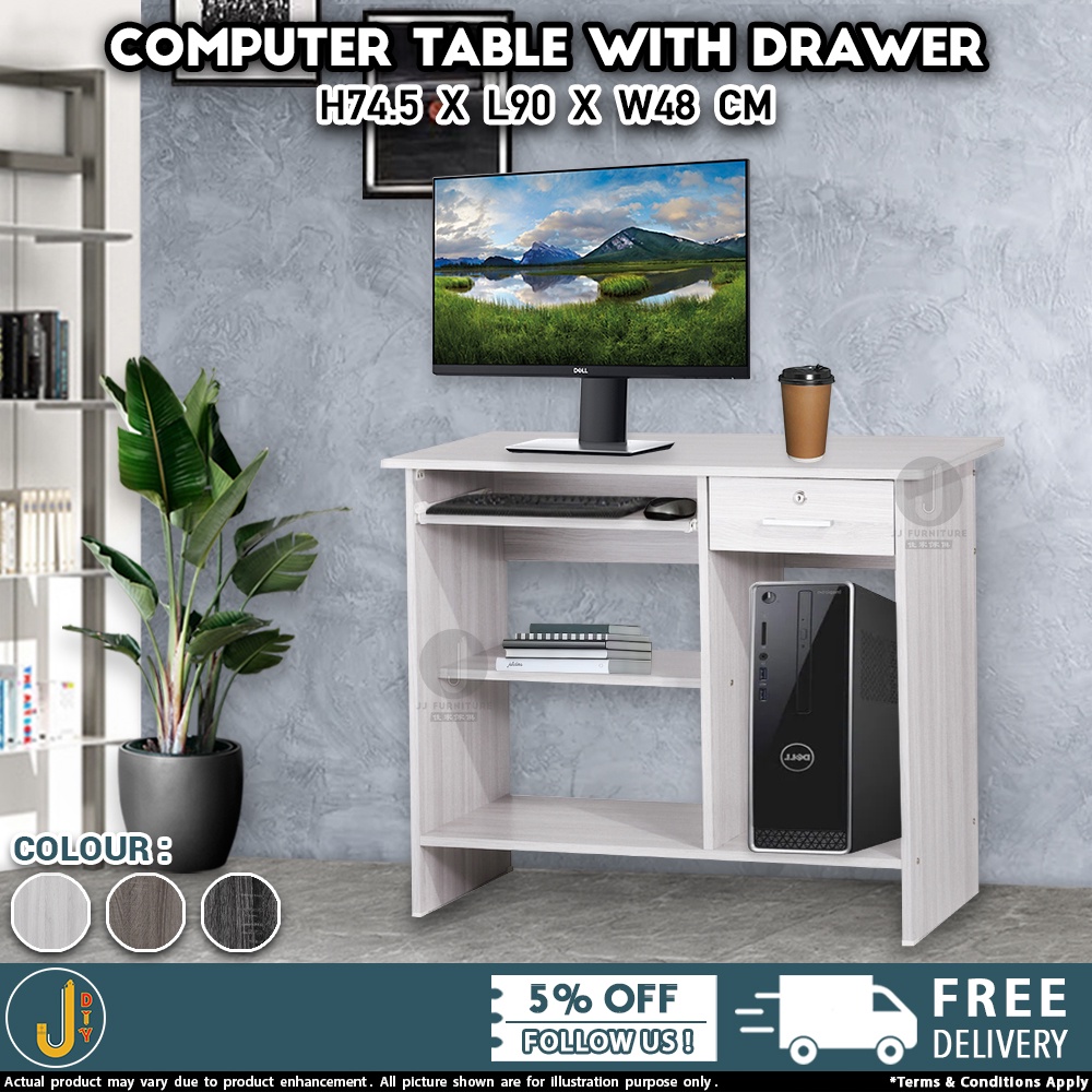 [JJ Furniture DIY] Suria 3ft Computer Table Desk Workstation with ...