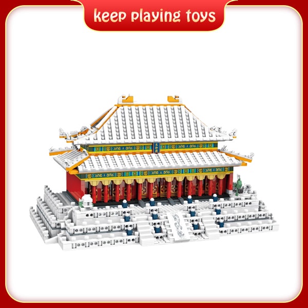 building block country play series hand-made street view Chinese Style ...