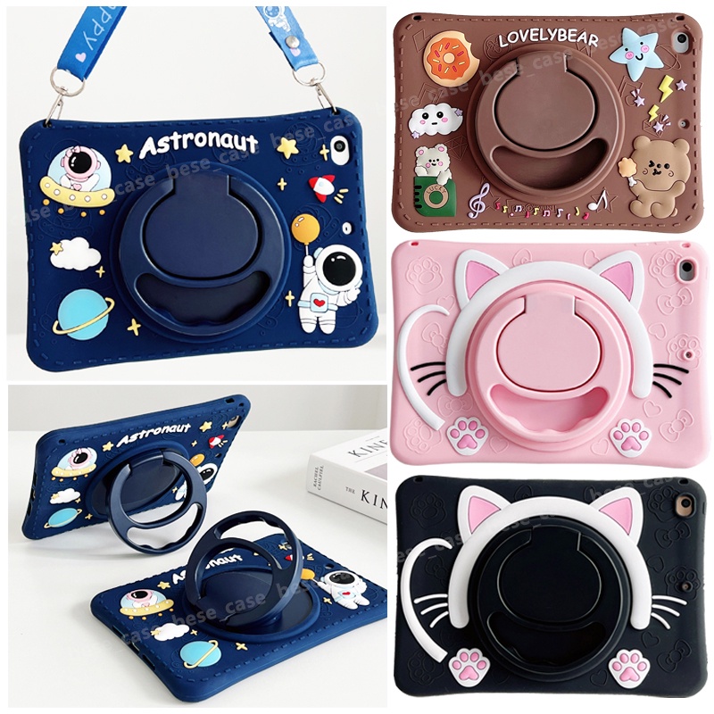 Cartoon nasa Astronaut universe Cat Tablet Case Cover For Samsung ...