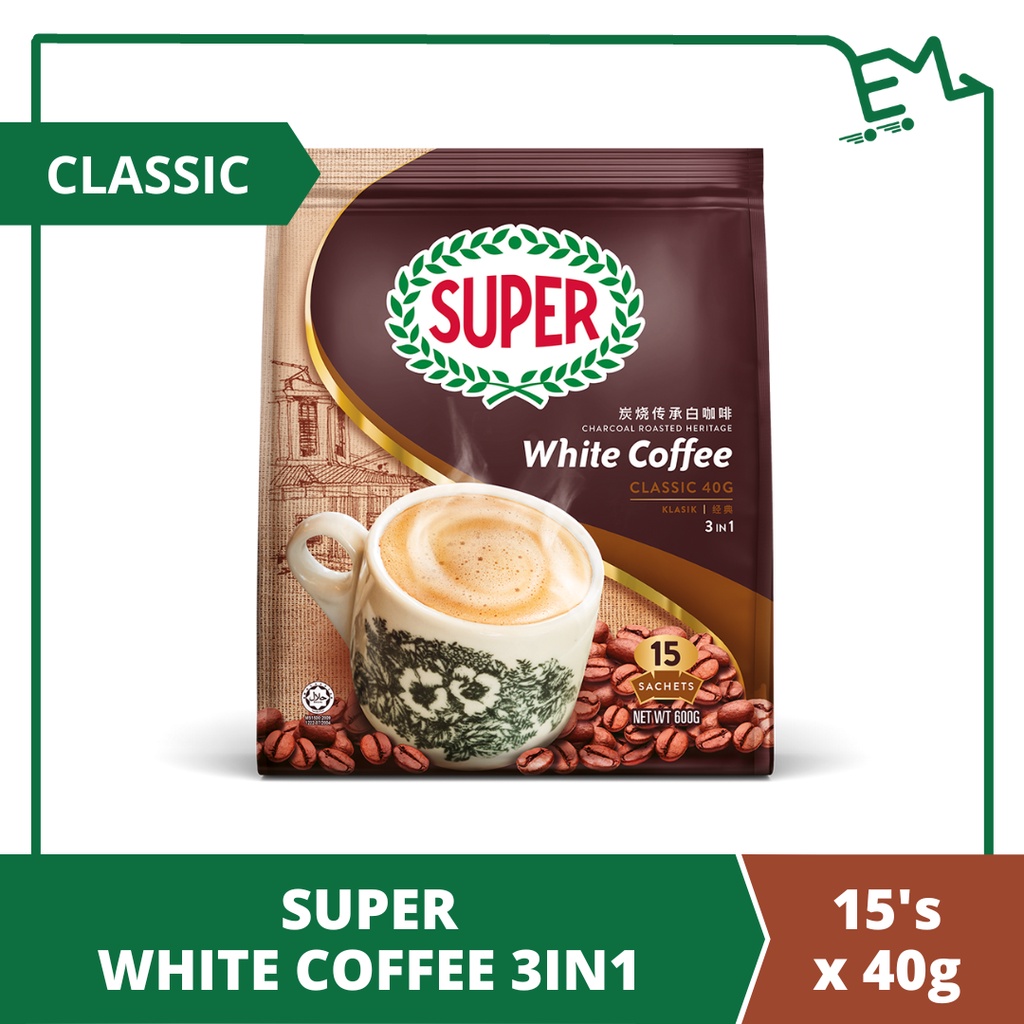 SUPER White Coffee 3In1 2In1 (Classic/Hazelnut/Brown Sugar/Coffee ...