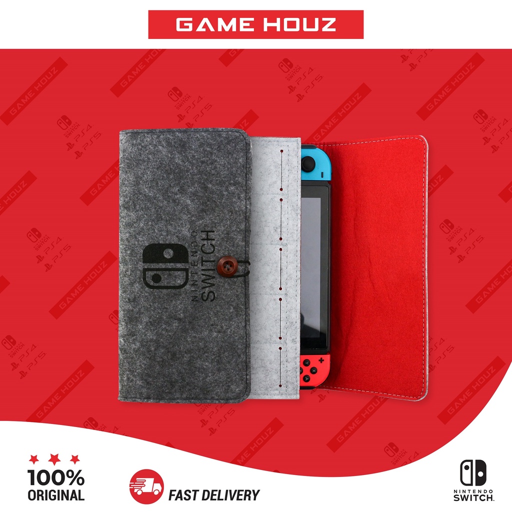 Nintendo Switch V1/V2 Felt Fabric Pouch | Shopee Malaysia