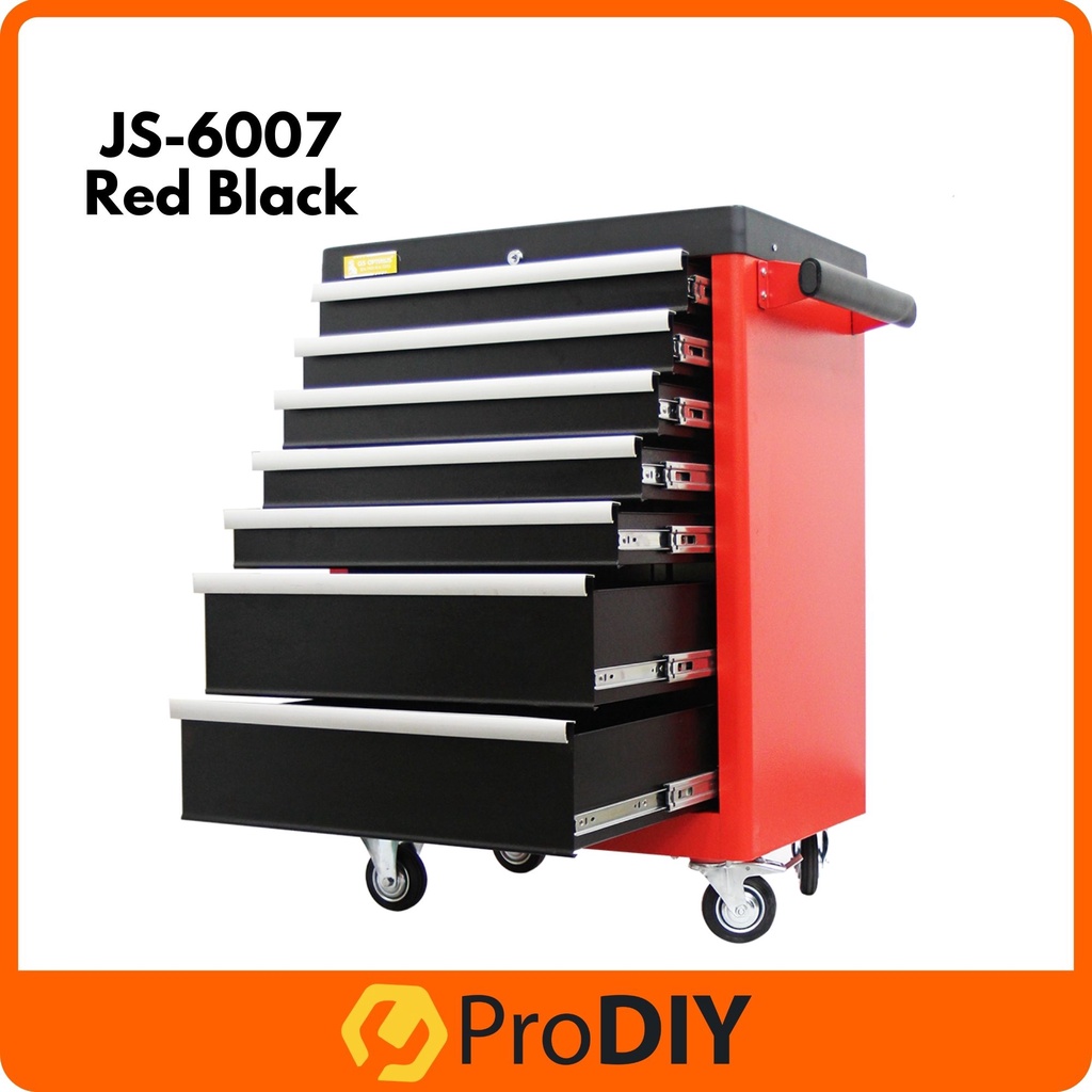 7 Drawer Tool Trolley JS-6007 Lockable Metal Tools Set Drawer Tool ...