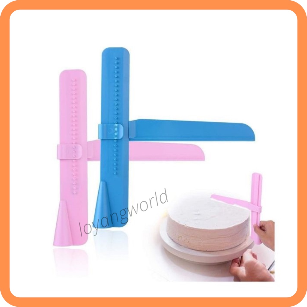 Adjustable Cake Edge Scraper Cream Smoother Fondant Decor Tool Baking ...