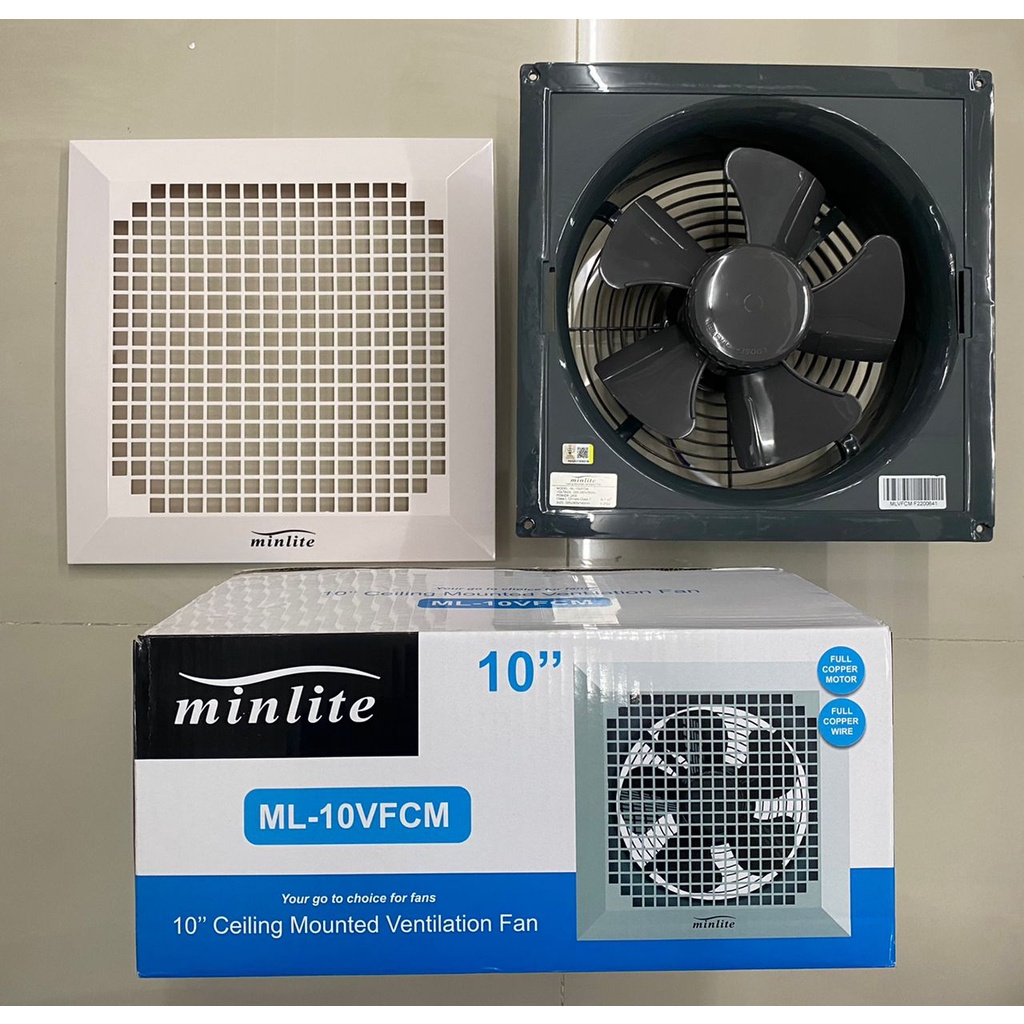 KDK/MINLITE 8"/ 10" inch Ceiling Mounted Ventilating Fan / Exhaust Fan ...