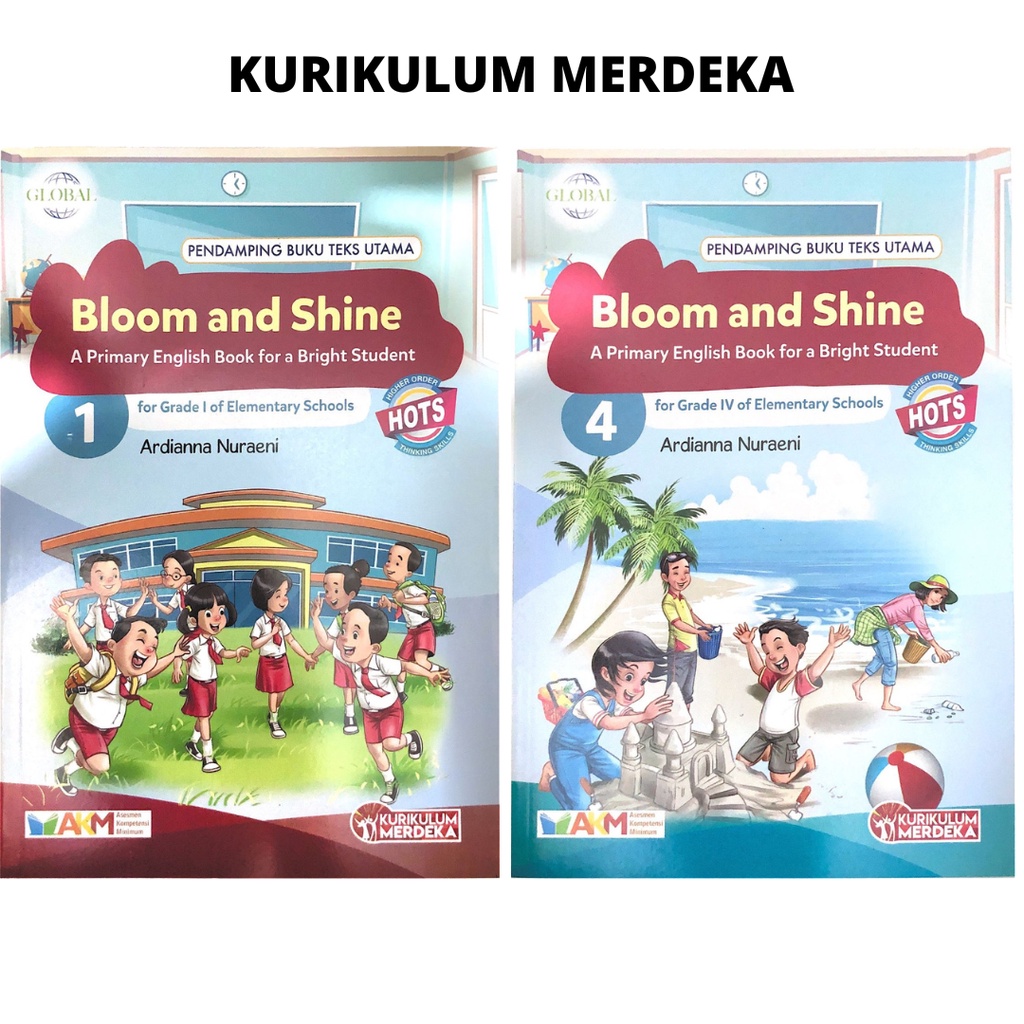 Merdeka Curriculum GLOBAL English Books Class 1 2 3 4 5 6 SD/MI KSP ...