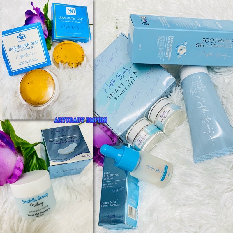 NB SMART SKIN START HERE BY NURFELLA BEAUTY / SMART SKIN BEAUTY BOX 2 in 1 ( Moisturizer + CC ...