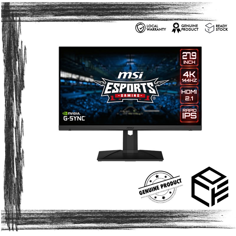 MSI 27.9" OPTIX MAG281URF GAMING MONITOR ( 144HZ / 4K UHD / G-SYNC ...