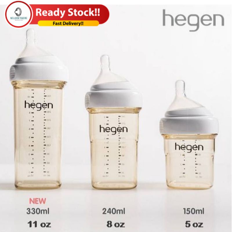 Malaysia Ready Stock HEGEN Baby Feeding Milk Bottle 150mL/240mL/330mL ...