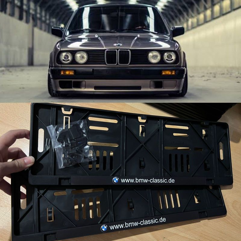 Bmw de classic car number plate frame cover | Shopee Malaysia