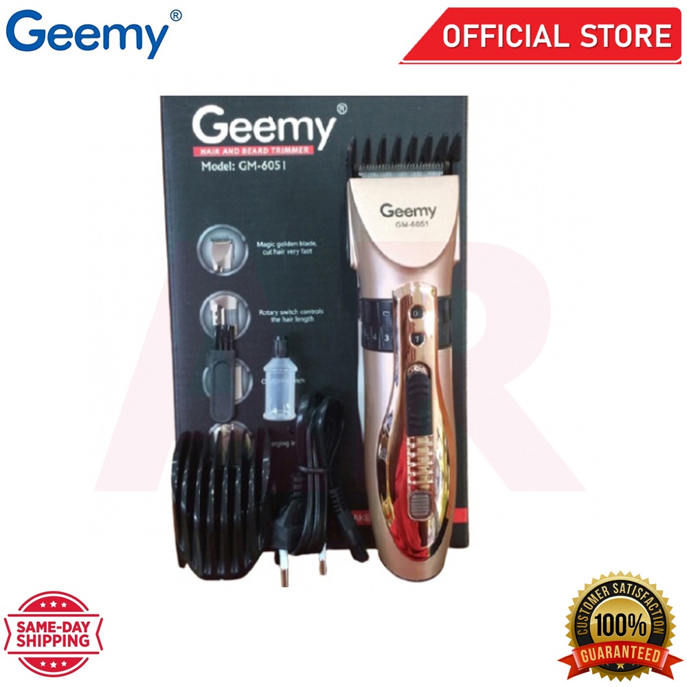 Geemy GM 6051 Hair Clipper Rechargeable Hair Trimmer Men Beard Trimmer ...