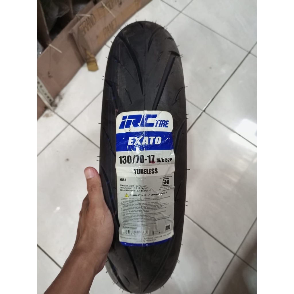 OUTER TIRE IRC 130/70-17 EXATO MOTORCYCLE OUTER TIRE RING 17 IRC EXATO ...