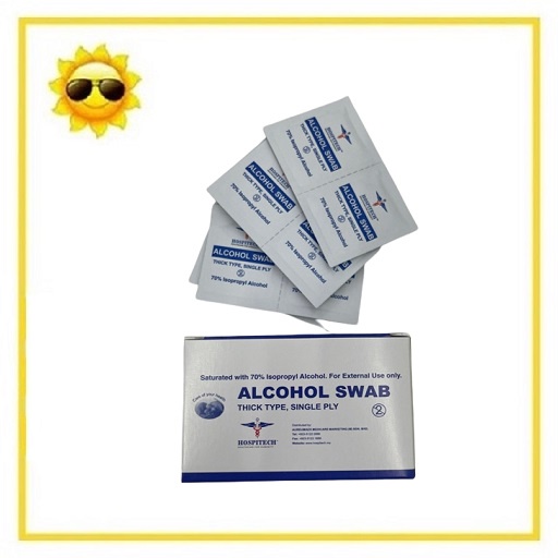 HOSPITECH ALCOHOL SWAB THICK TYPE SINGLE PLY (100'S) | Shopee Malaysia