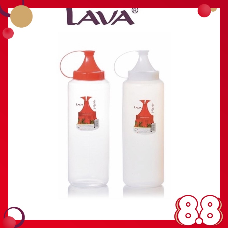 LAVA 1000 ML PLASTIC SAUCE BOTTLE/ BOTTLE SAUCE/ BOTOL SOS/ BOTOL ...