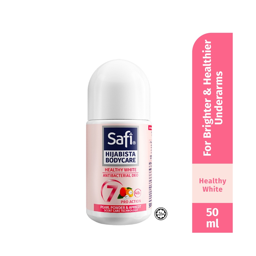 SAFI Hijabista Bodycare Antibacterial Deodorant Roll On Healthy White ...