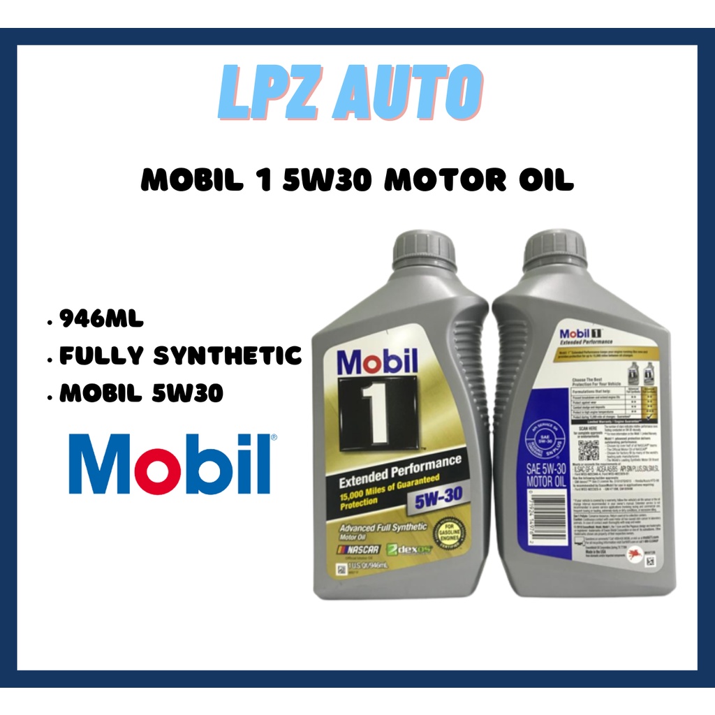 PRODUCT MOBIL 1 EP 5W30 SN Fully Synthetic Engine Oil 1LITER 15,000KM | Shopee Malaysia
