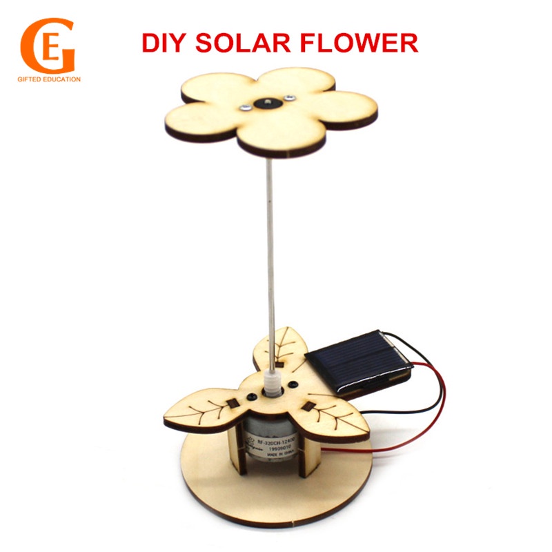 GIFTED EDUCATION Wood Solar Flower DIY Hand Assembled Intelligence Toys ...