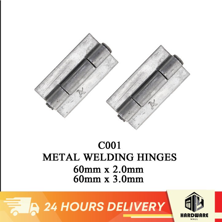 [4Pcs] 2mm 3mm Metal Hinges Steel Welding Door Gate Hinge Flag Grill ...